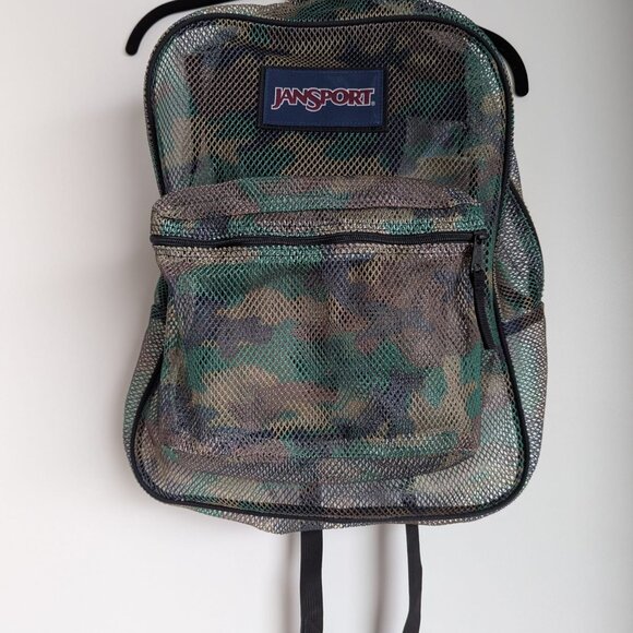 Jansport | Bags | Jansport Camo Mesh Backpack | Poshmark